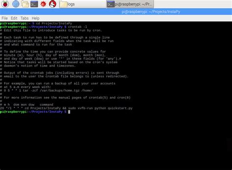 raspberry pi crontab not running raspberry