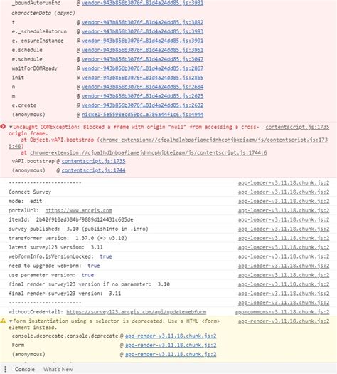 blocked a frame with origin null from accessing cross chrome extension