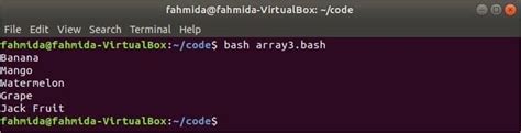 bash append to array