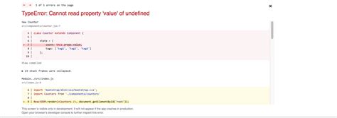 reactjs why am i getting this error typeerror cannot read property