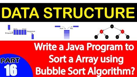 write a java program to sort a array using bubble sort