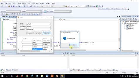 vb delete data from mysql youtube