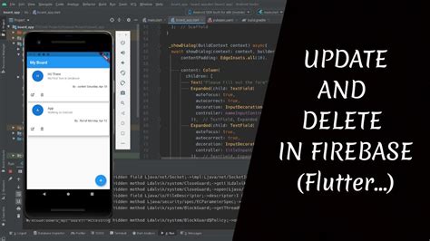 hindi 26 flutter tutorials update and delete firebase latest