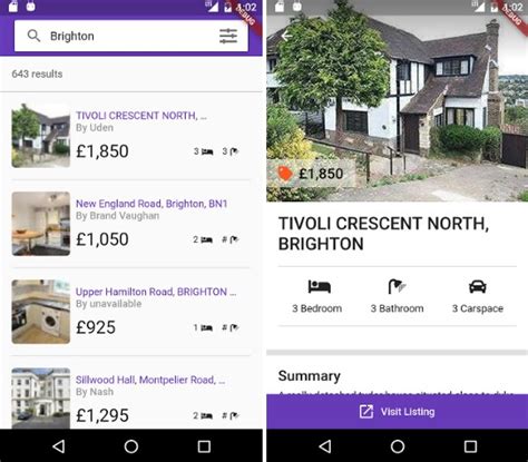 a property search app created using flutter