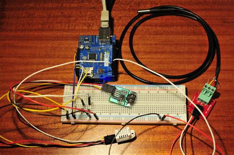 arduino temperature logging and webserver with rtc