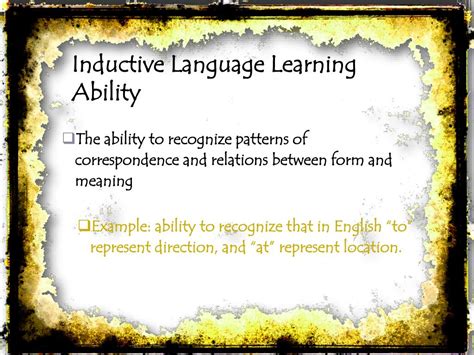 Ppt Individual Differences In L2 Acquisition Powerpoint Presentation