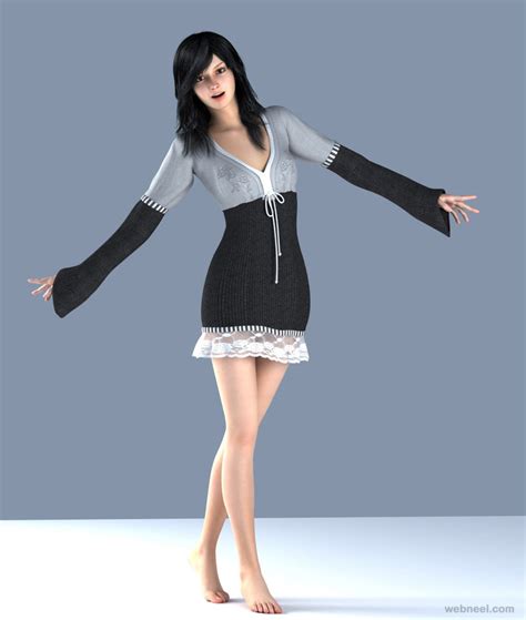 40 Most Beautiful 3d Woman Character Designs And Models