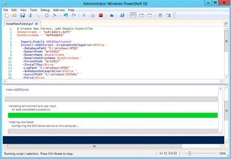 use powershell to deploy a new active directory forest scripting blog