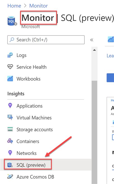 sql insights in azure monitor harvesting clouds