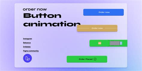 order now button animation figma community