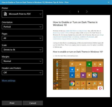 how to save a webpage as pdf file in microsoft edge
