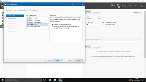 how to setup nfs server 2016 or 2019 in azure aws gcp cloud