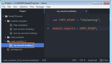 nodejs module