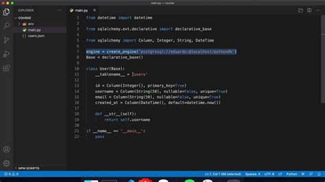 mini curso sqlalchemy con python 1 crear modelo youtube