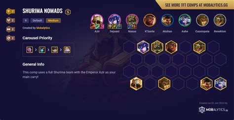Shurima Nomads Tft Meta Comp Set 9 Guide Mobalytics