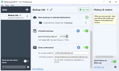 how to backup postgresql with sqlbackupandftp