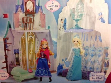Disney Frozen Anna Elsa Castle Ice Palace Play Set Doll House 2013