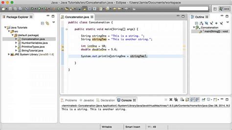 java tutorial 5 concatenation youtube