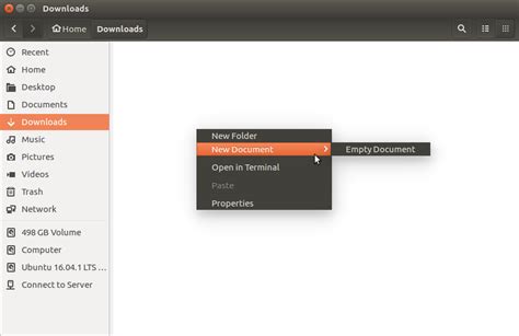 ubuntu ny way to create a simple txt file without opening the