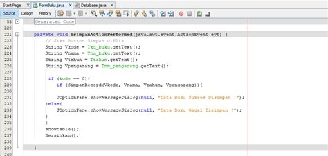 koneksi database mysql dan crud java netbeans koding