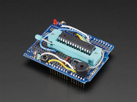 standalone avr isp programmer shield kit includes blank chip id 462