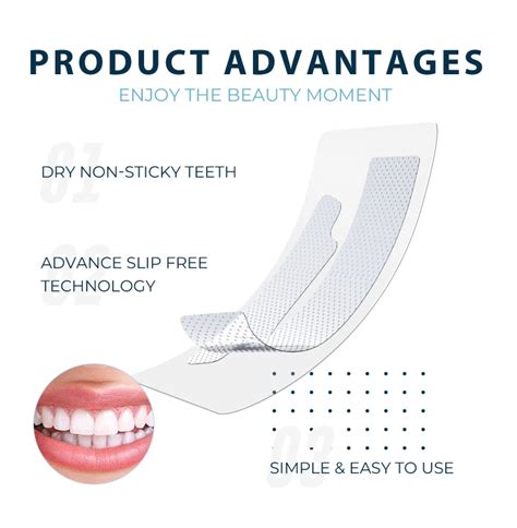 Wholesale Professional Whitening Tooth Dry Private Label White Strips