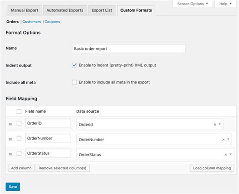 woocommerce export custom format xml settings woocommerce docs