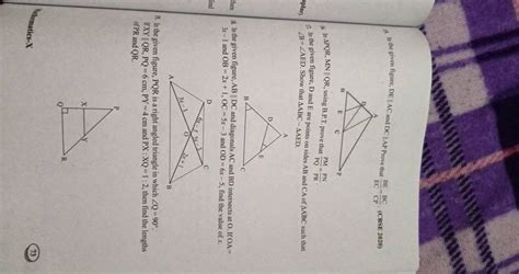 45 In The Given Figure De∥ac And Dc∥ap Prove That Ecbe Cpbc Cbse 20