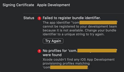 ios xcode signing the app fails as a team member stack overflow