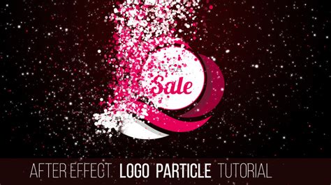 after effects logo animation after effects particle logo tutorial
