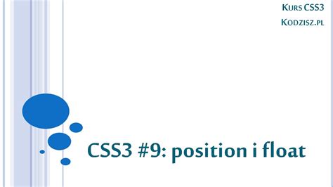 css3 9 position i float youtube