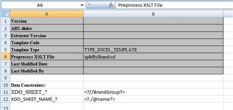 preprocessing the data using an xsl transformation xslt file