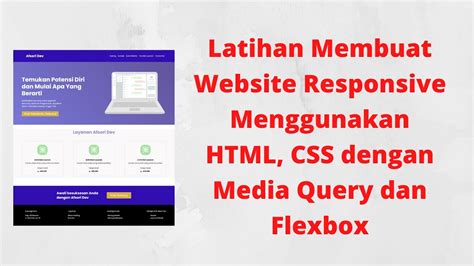 latihan membuat website responsive menggunakan html css dengan flexbox