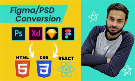 convert figma psd xd design in html css react js nextjs by ali