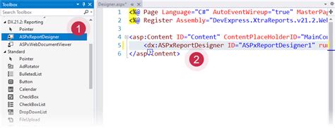 aspxreportdesigner class reporting devexpress documentation