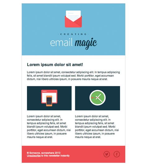 build an html email template from scratch