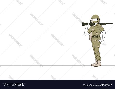 Defender Of Ukraine Woman Warrior War Royalty Free Vector