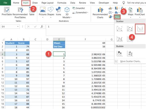 how to create a normal distribution bell curve in excel