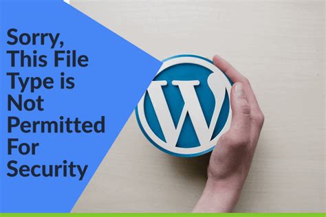 fix sorry this file type is not permitted for security reasons error