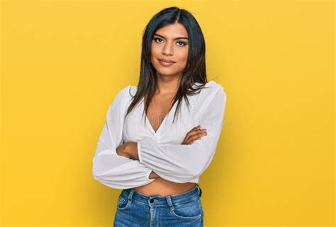Young Latin Transsexual Transgender Woman Wearing Casual Clothes