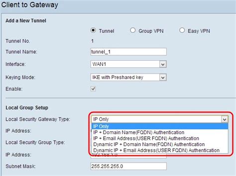 Configure Single Client To Gateway Virtual Private Network Vpn On