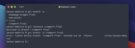 how to perform a git delete on a local branch kinsta®