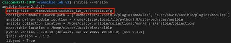 exploring the ansible cfg file ansible introduction cisco devnet