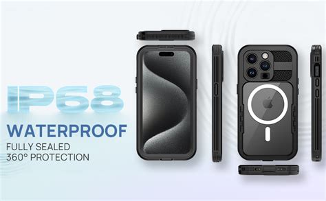 Lanhiem For Iphone 15 Pro Max Waterproof Case [compatible With Magsafe