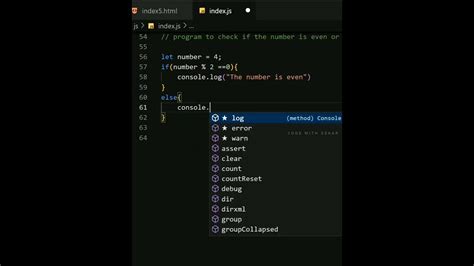 even odd number in javascript program coding js youtube