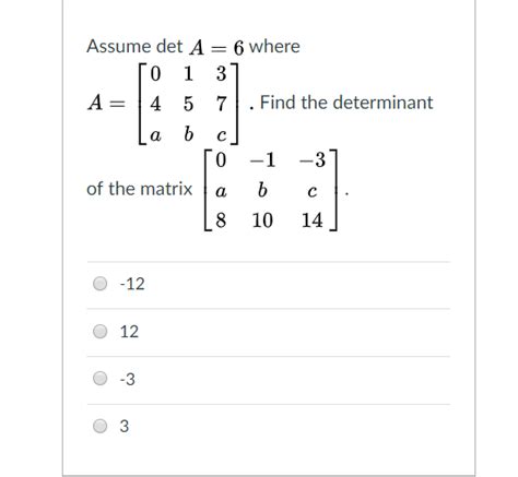 solved let a be an n x n matrix which of the following must