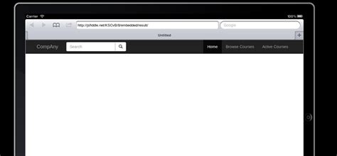 illussion bootstrap navbar with logo and search box