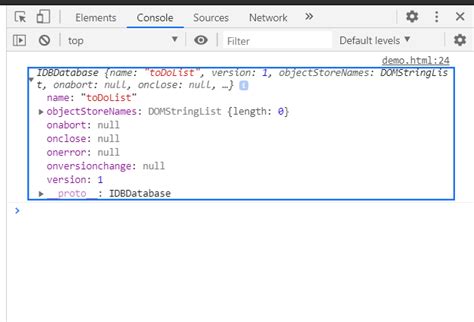 html dom indexeddb property geeksforgeeks