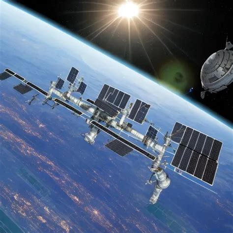Solar Panel Space Station Sci Fi Big