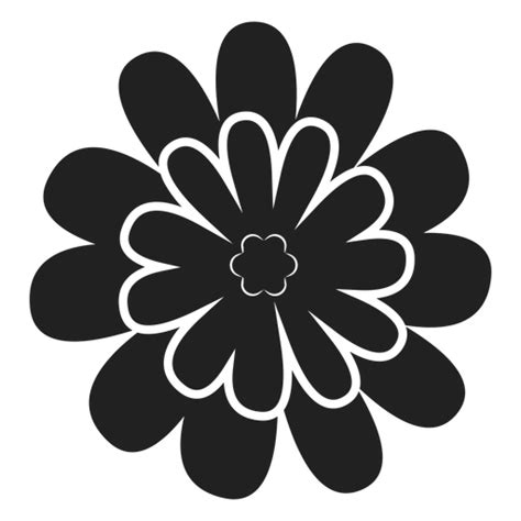 Diseño Png Y Svg De Vector De Flor De Margarita Para Camisetas